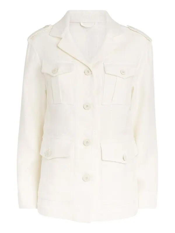 Eleventy Utility Safari Jacket - Ivory