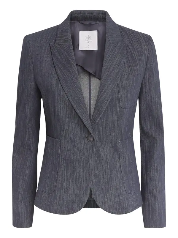 Eleventy Single-breasted Blazer - Blue