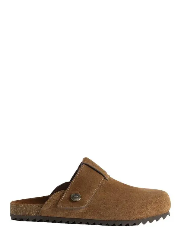 Zadig&Voltaire Santa Fe Suede Clogs - Cognac