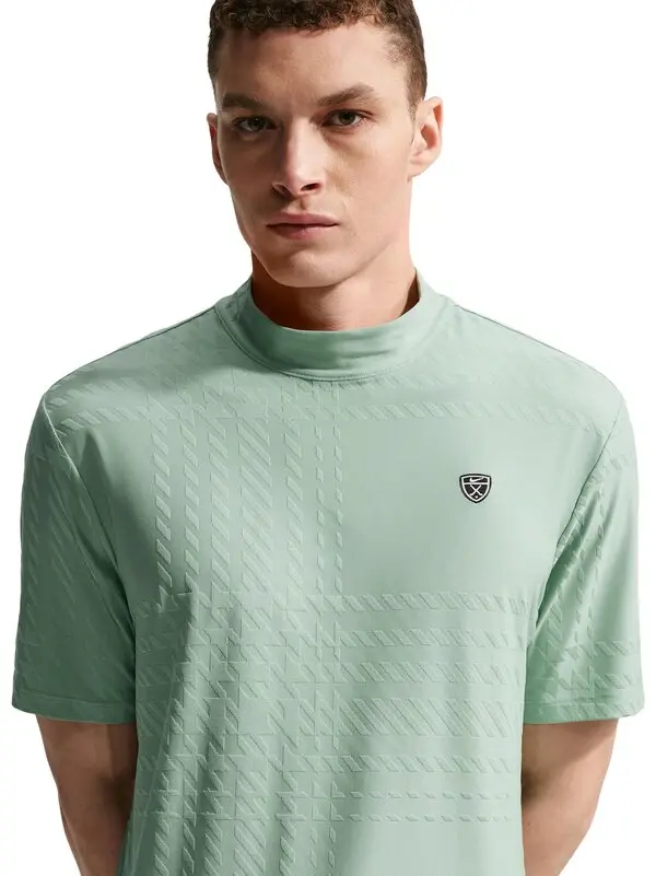 Nike Tartan Dri-fit Golf Top - Green