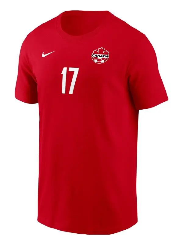 Nike Tajon Buchanan Team Canada Soccer T-shirt - Red