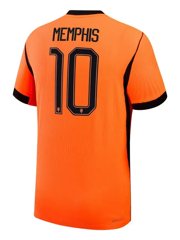 Nike Memphis Depay Netherlands National Team 2026 Match Home Dri-fit Adv Soccer Jersey - Orange