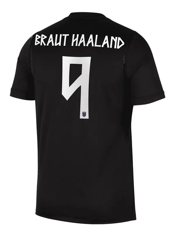 Nike Erling Braut Haaland Norway National Team 2026 Match Away Dri-fit Adv Soccer Jersey - Grey