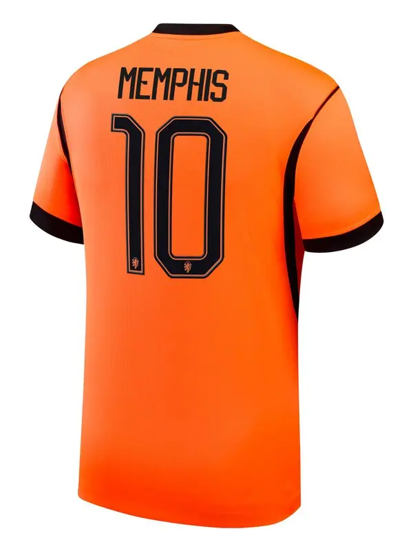 Nike Memphis Depay Netherlands National Team 2026 Stadium Home Dri-fit Soccer Jersey - Orange