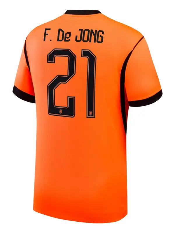 Nike Netherlands National Team 2026 Stadium Home Soccer Jersey F. De Jong - Orange