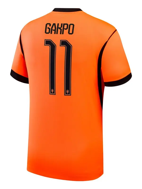 Nike Cody Gakpo Netherlands National Team 2026 Stadium Home Dri-fit Soccer Jersey - Orange