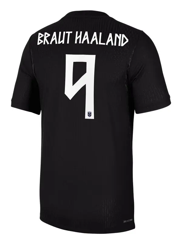 Nike Erling Braut Haaland Norway National Team 2026 Match Away Dri-fit Adv Soccer Jersey - Grey