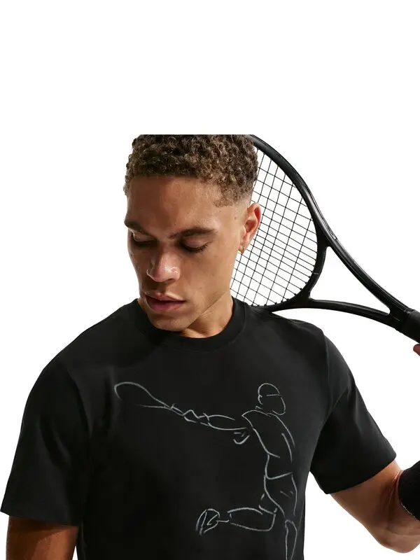 Nike Court Dri-fit Tennis T-shirt - Black
