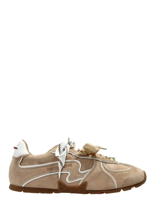 NAKED WOLFE Adored" Suede Sneakers - Beige