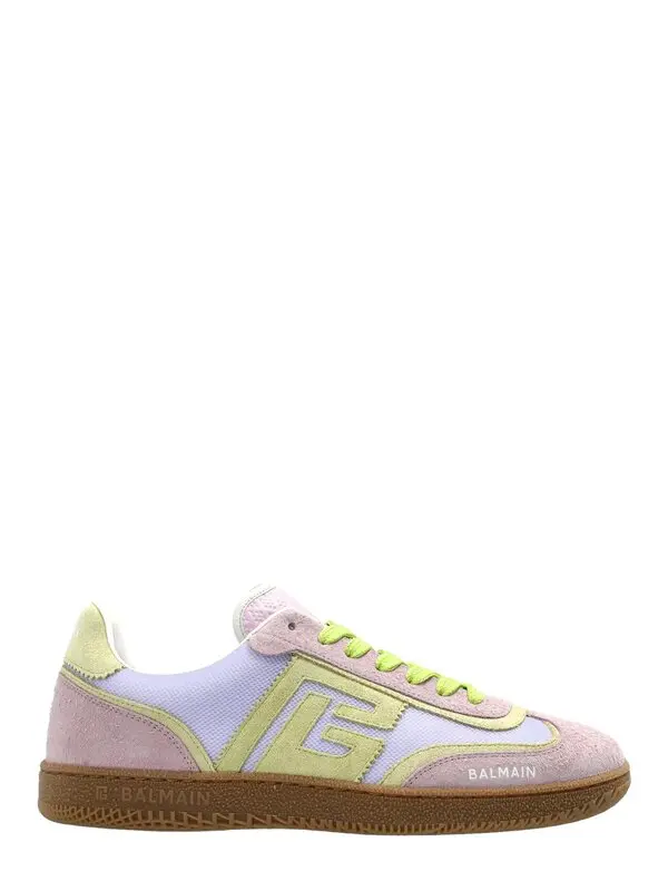 Balmain Swan Low Top Sneakers - Purple