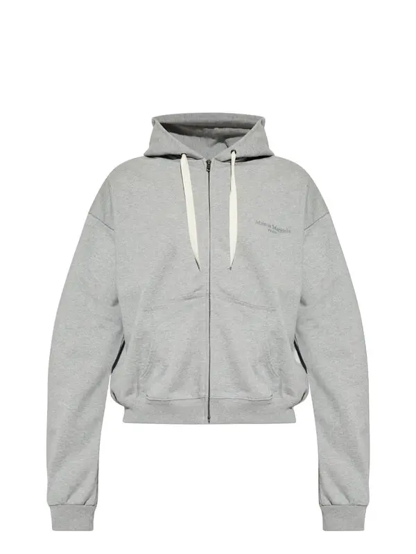 MAISON MARGIELA Cotton Zip-up Hoodie - Grey