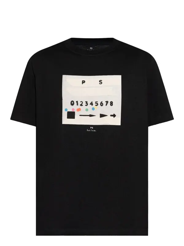Paul Smith T-shirt With Colorful Print - Black