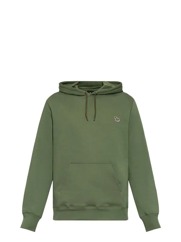 Paul Smith Hooded Sweatshirt With Zebra Motif - Green
