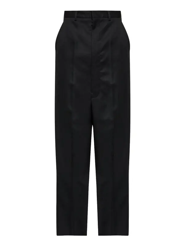 MAISON MARGIELA Wool Pleated Trousers - Black