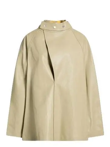 Burberry Calfskin Overcoat & Trench Coat - Beige