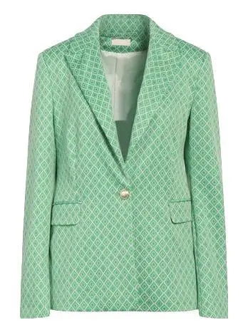 Liu Jo Geometric Design Single-breasted Blazer - Green