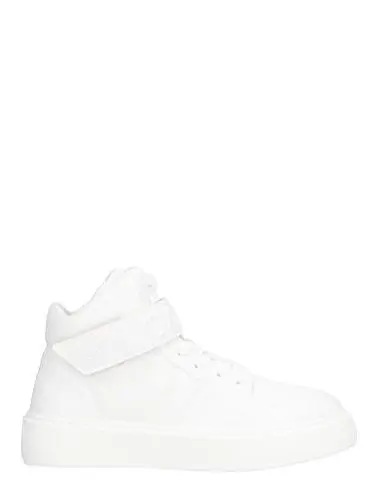 GANNI Leather And Textile High-top Sneakers - White