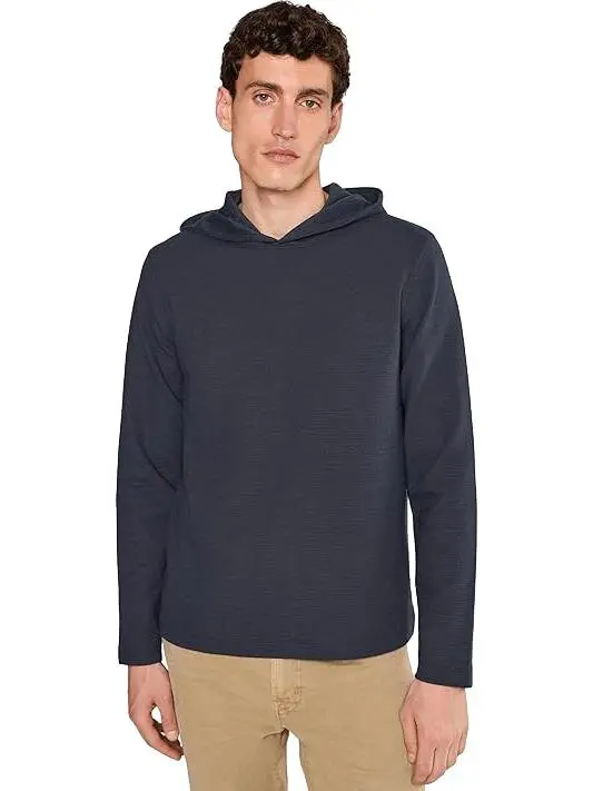 Vince Double Face Pull Over Hoodie - Blue