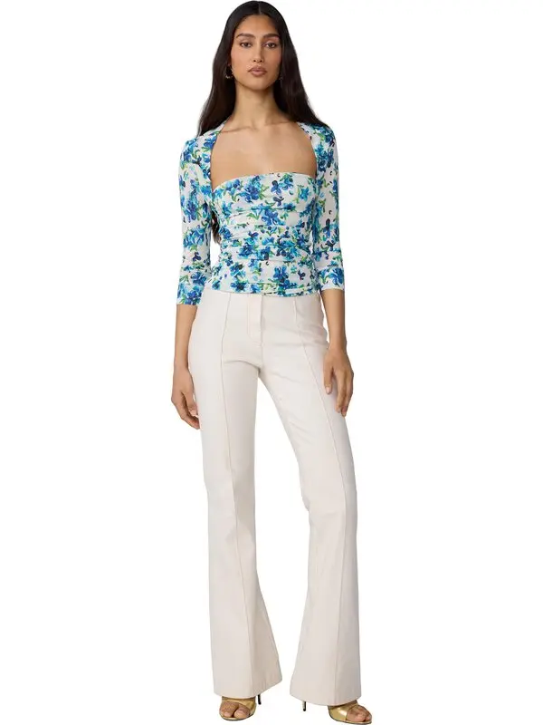 Diane Von Furstenberg Anna Top - Meadow Ibiza Blue