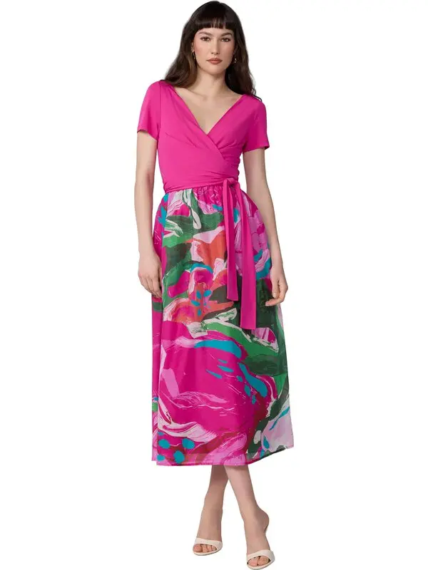 Diane Von Furstenberg Elena Dress - Provence Gossip Pink