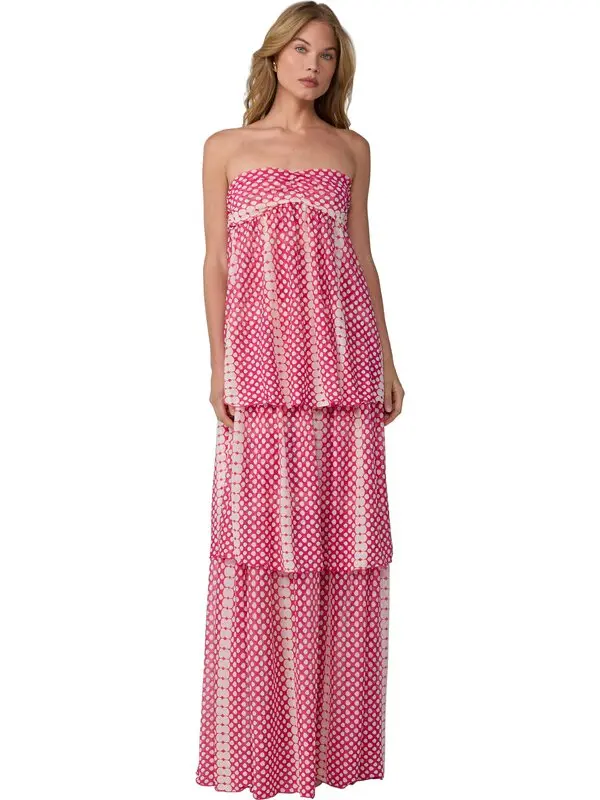Diane Von Furstenberg Joanne Maxi Dress - Tiny Rain Drop Peony