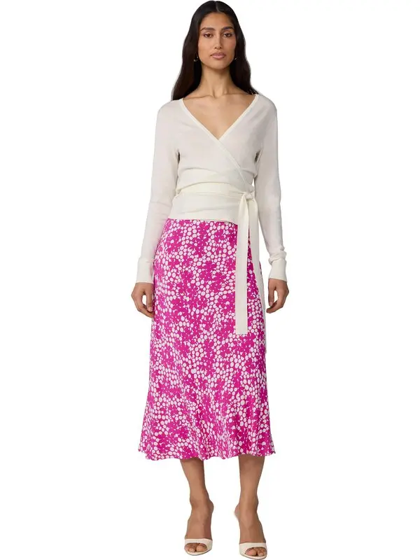Diane Von Furstenberg Gemma Skirt - Ditsy Dot Pink