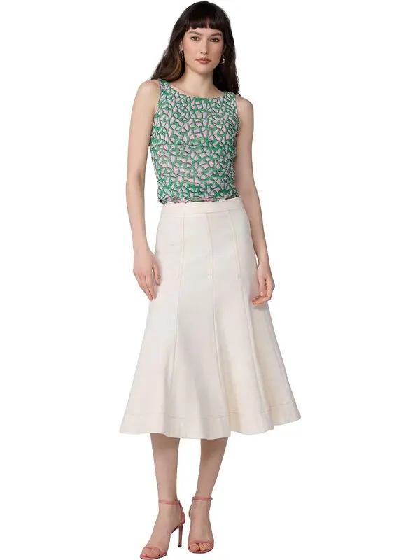 Diane Von Furstenberg Athena Reversible Top - Provence Gossip Pink And Loops Cool Blush