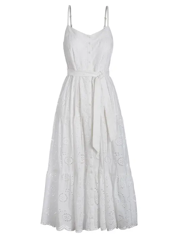 CHANGE OF SCENERY Addyson Eyelet Dress - White