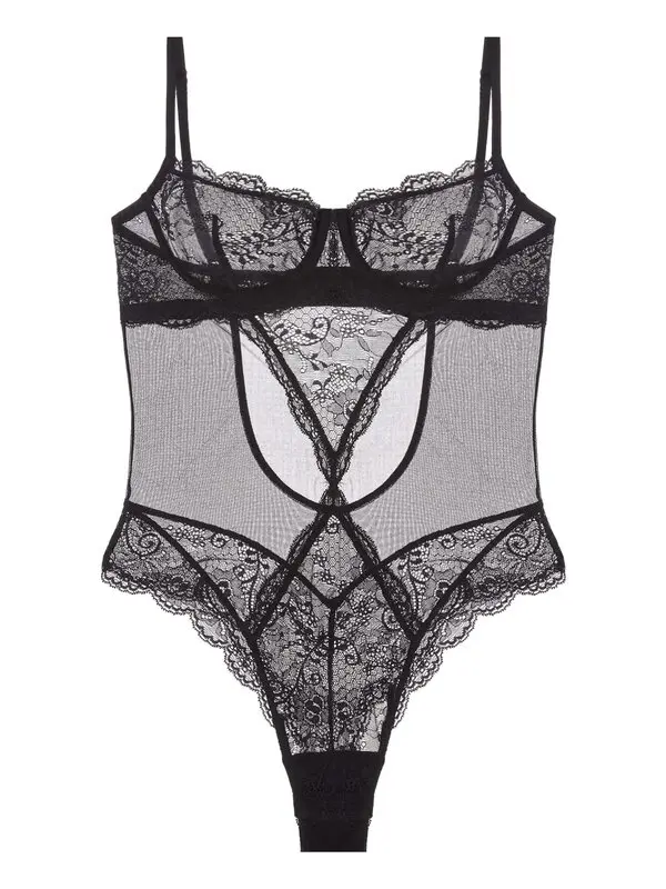 JOURNELLE Sapna Bodysuit Noir - Black
