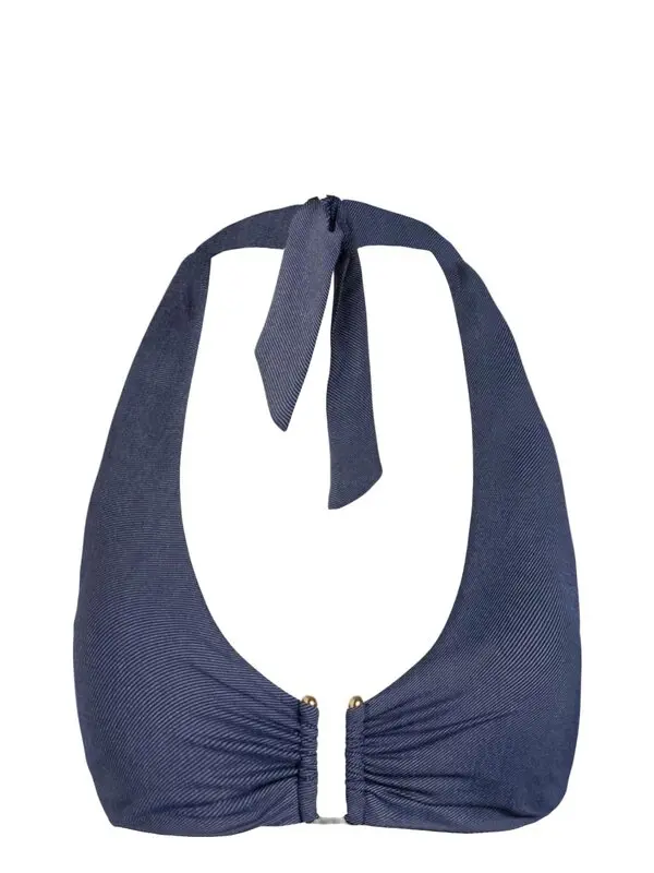 CHANGE OF SCENERY Indigo Twill Shana Top - Blue