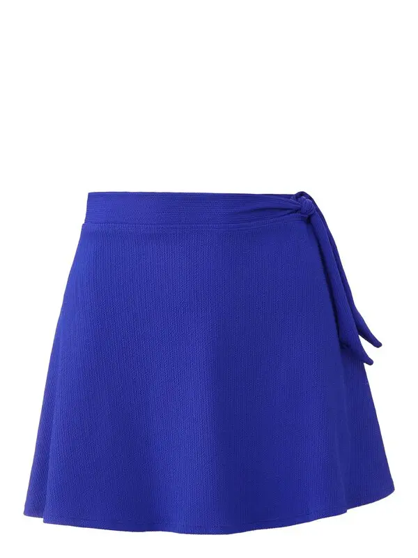 CHANGE OF SCENERY Amy Side Tie Swim Skirt - Blue