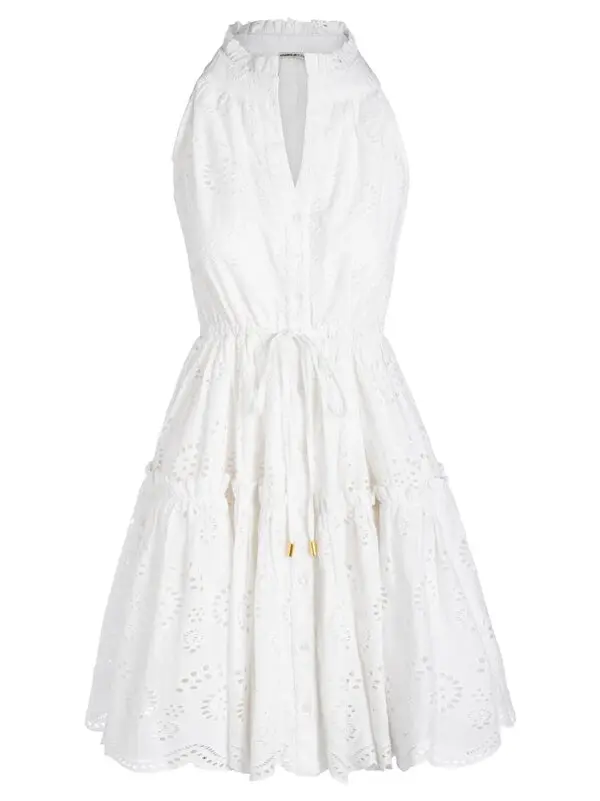 CHANGE OF SCENERY Charlotte Eyelet Dress - White