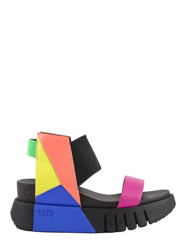 United Nude Delta 3d Paneled Sandals - Black