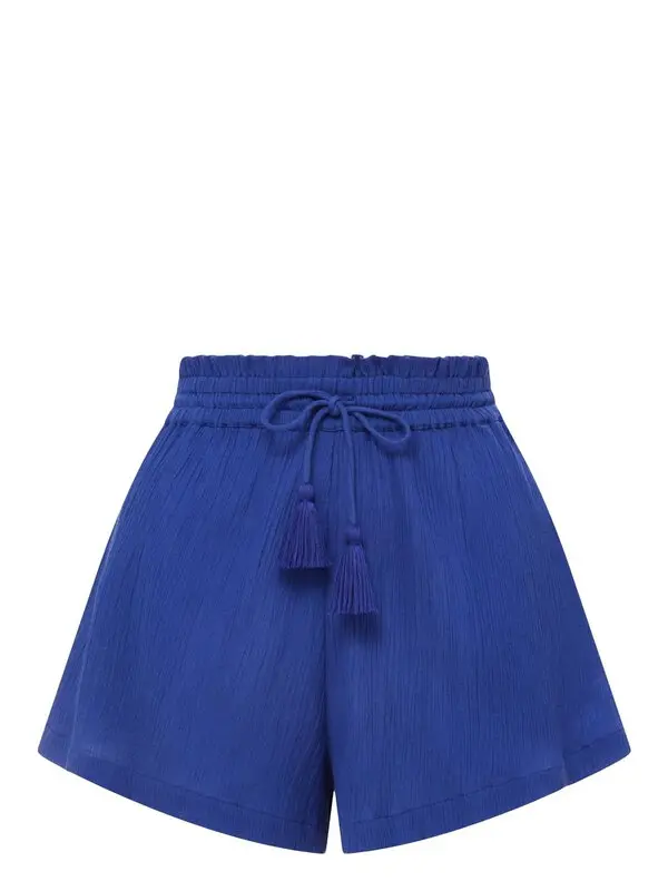 CHANGE OF SCENERY Vicki Relaxed Leg Shorts - Blue