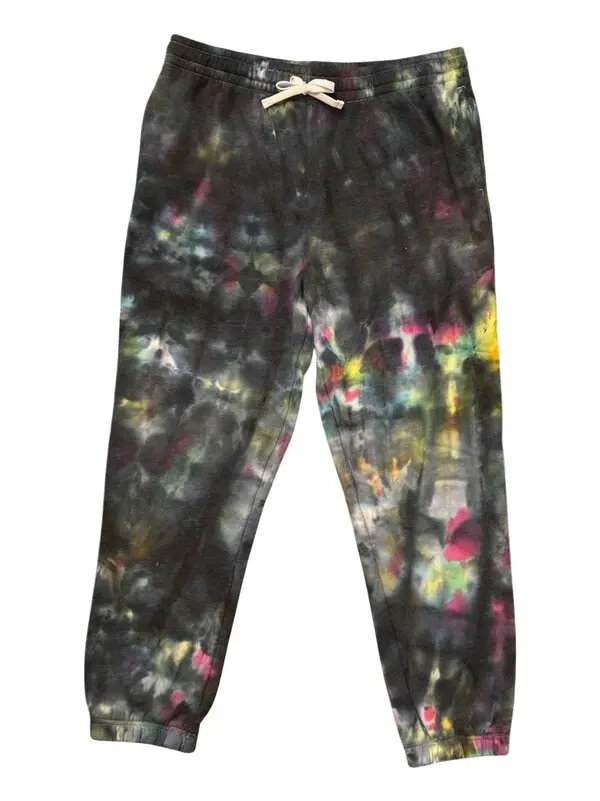 ROY G. Oil Spill Fleece Sweatpants - Black