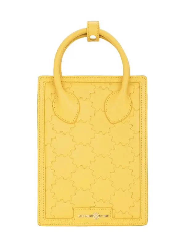 ORANGE CUBE Quilted Impressions Mini Tote Bag - Yellow