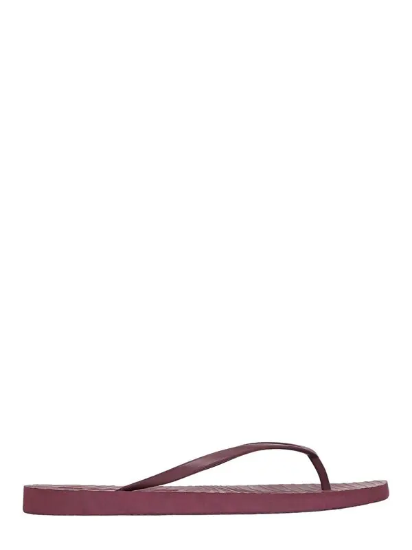 VELOUR Tapered Flip-flops - Burgundy