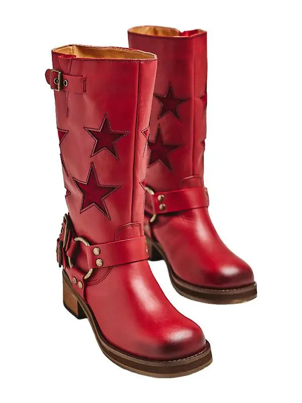 DINGO Blacklist Moto Boots - Wine