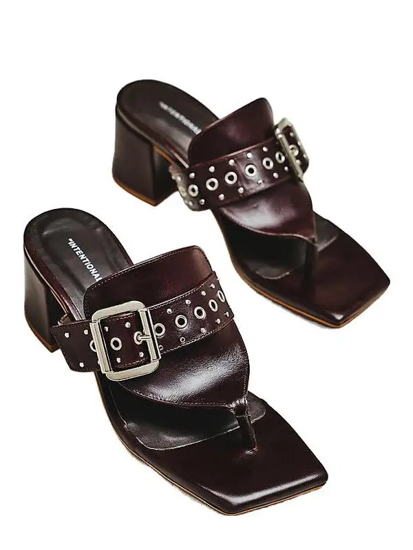 Intentionally Blank Wynona Heeled Sandals - Chocolate