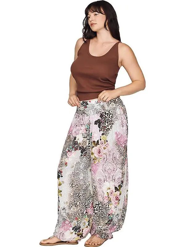 AFRM Plus Vesper Pants - Natural Patchwork