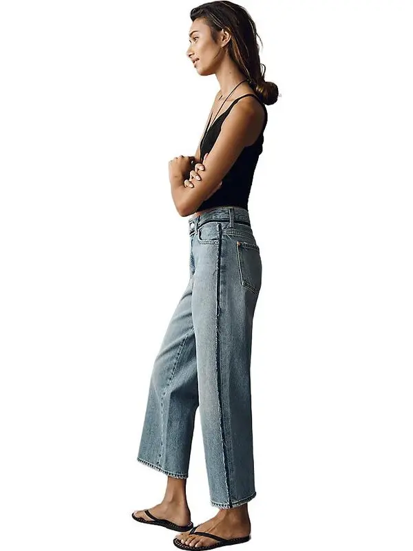 7 For All Mankind Stovepipe Ankle High-rise Straight Jeans - Sapphire Dust