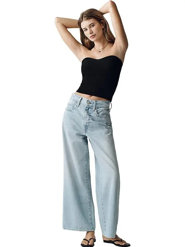 AMO Frida High-rise Crop Wide-leg Jeans - Whim