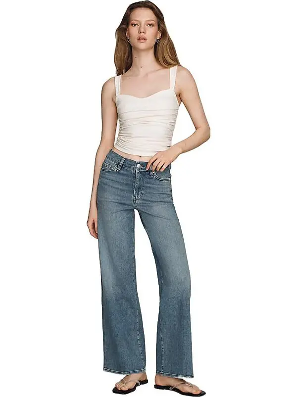 FRAME Le Slim Palazzo High-rise Wide-leg Jeans - Clue
