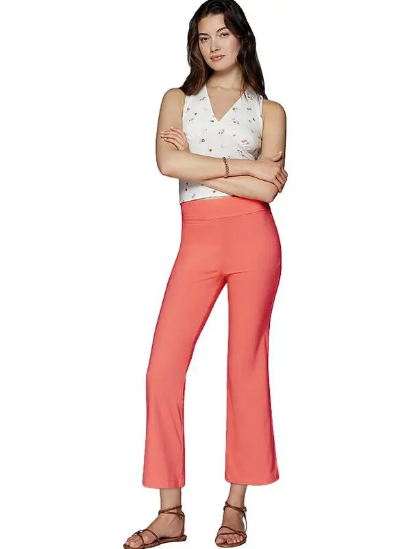 Maeve Pull-on Capri Pants - Coral