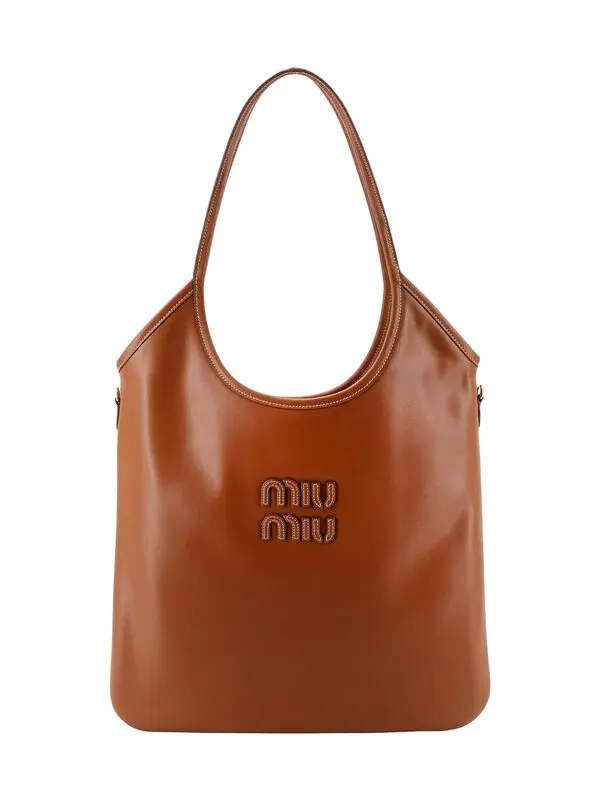 Miu Miu Leather Shoulder Bag - Brown