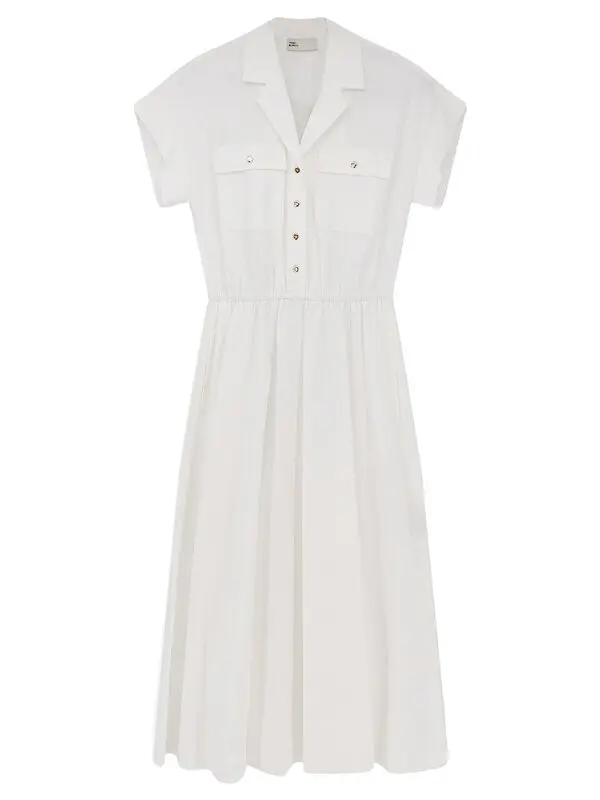 Tory Burch Cotton Shirt Dress - White