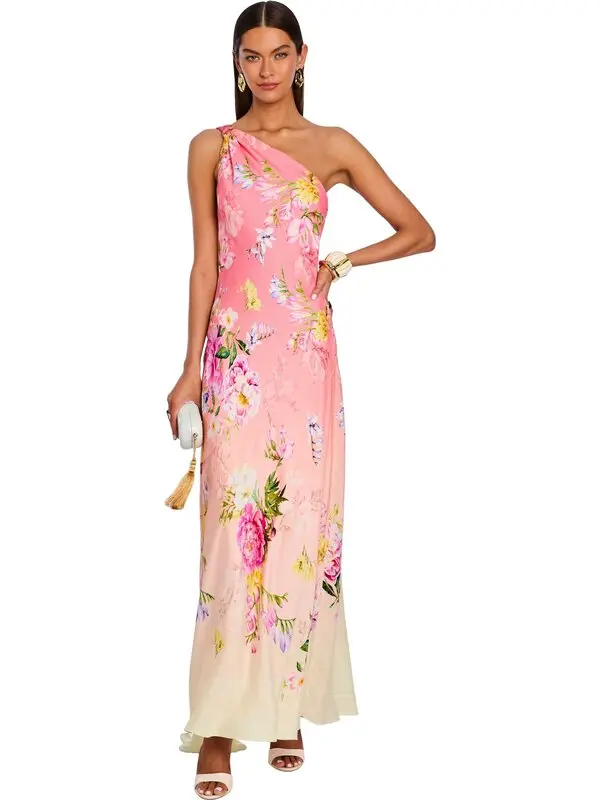 Hemant & Nandita Avya One Shoulder Sash Dress - Multi