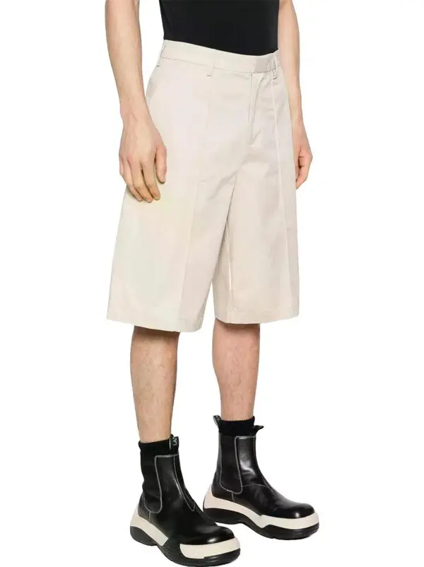 Neil Barrett Mid-rise Chino Shorts - Neutrals