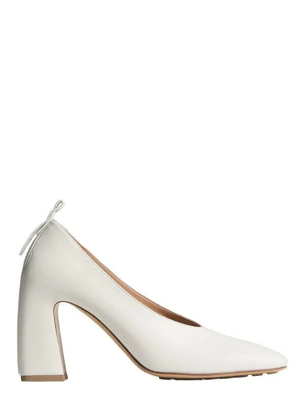 Bottega Veneta Calfskin Loop-detail Pumps - White