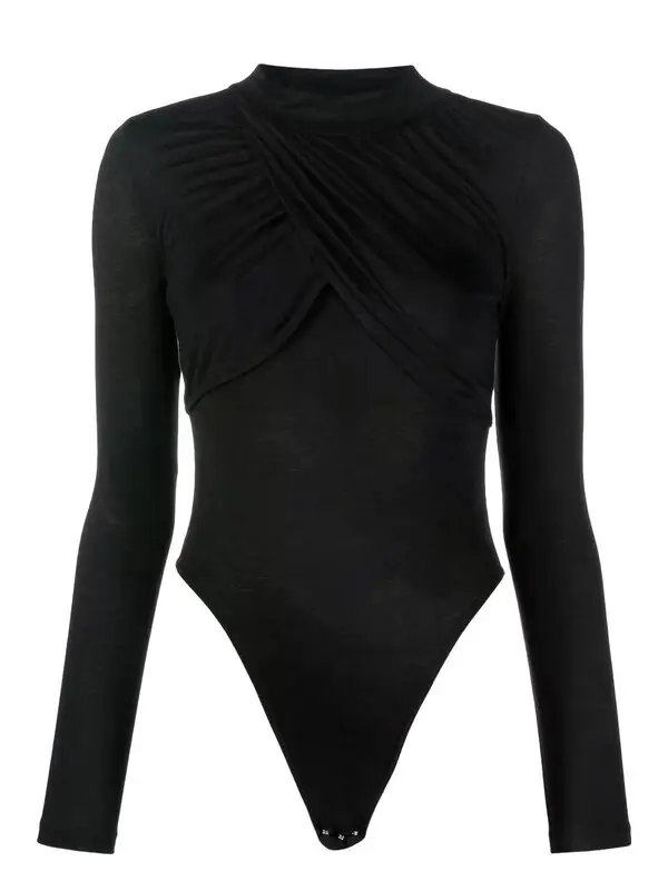 Viktor & Rolf Draped Bodysuit - Black